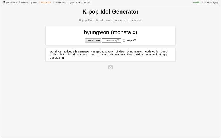 K-pop Idol Generator