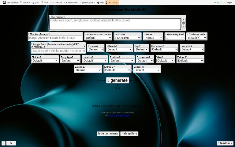 Lunatic's full extras No Limit AI (Free, No Sign-up, No Limits ...