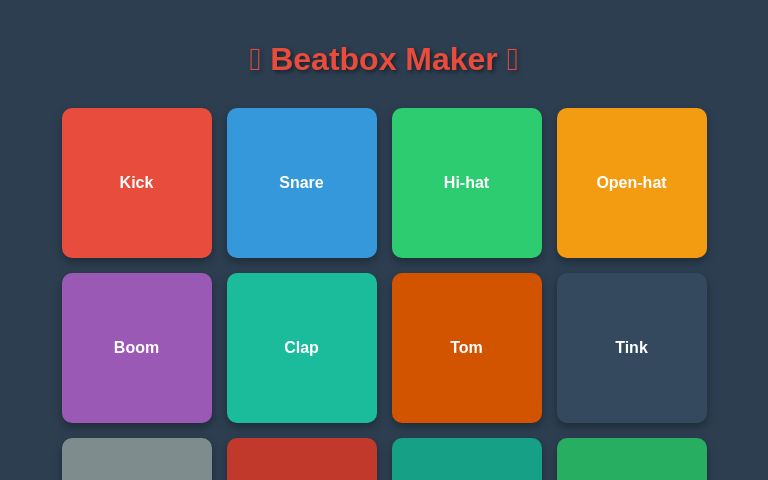 🎵 Beatbox Maker 🎵 ― Perchance Generator