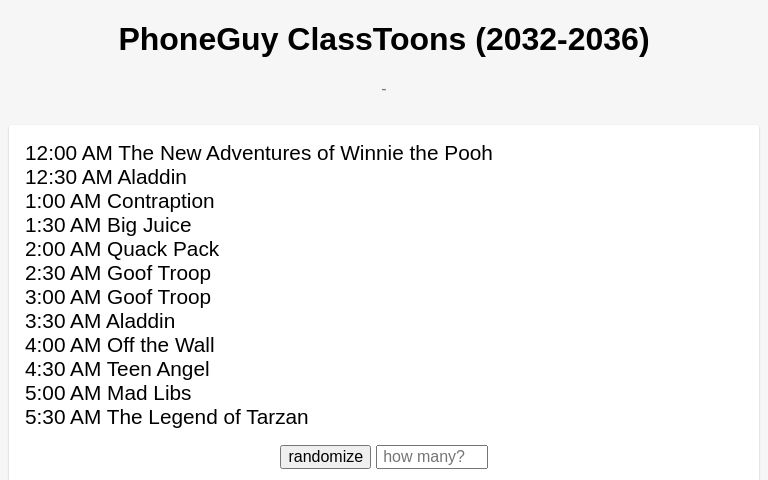PhoneGuy ClassToons (2032-2036) ― Perchance Generator