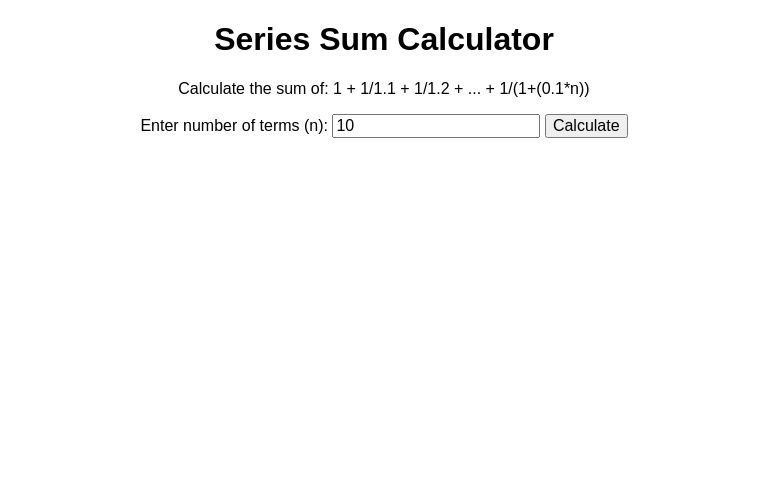 Series Sum Calculator ― Perchance Generator