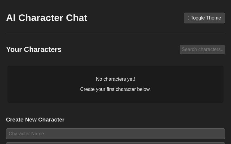 AI Character Chat