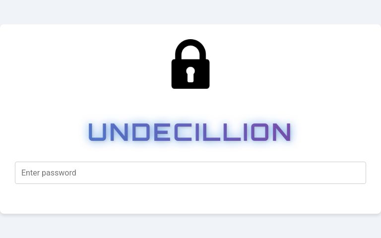 UNDECILLION ― Perchance Generator