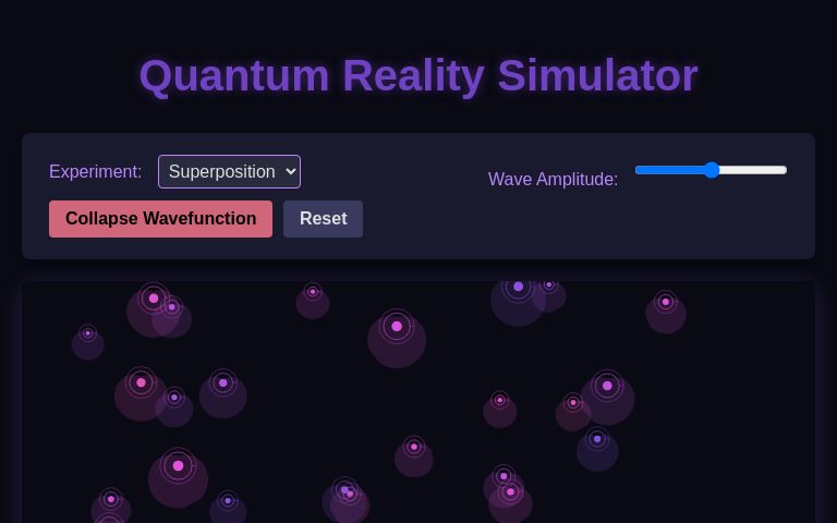 Quantum Reality Simulator ― Perchance Generator