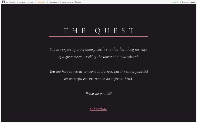 DW Adventure Generator