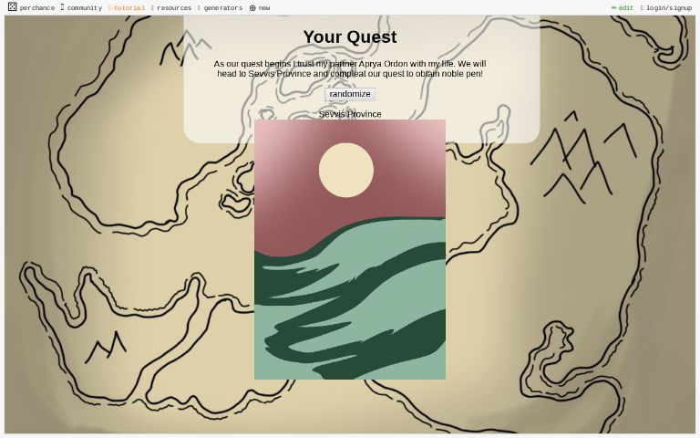 Your Quest ― Perchance Generator