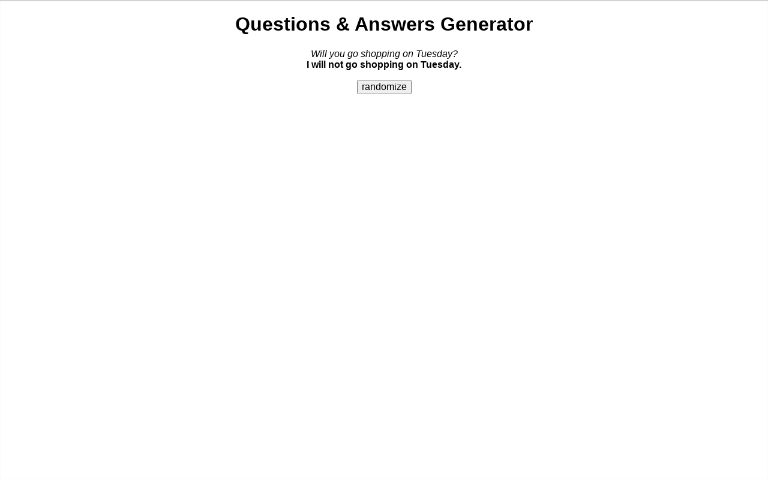 Questions & Answers Generator