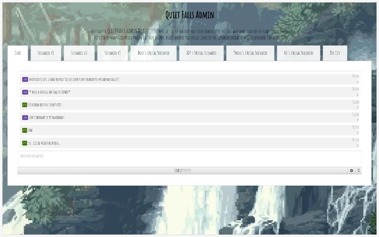 Quiet Falls Admin ― Perchance Generator