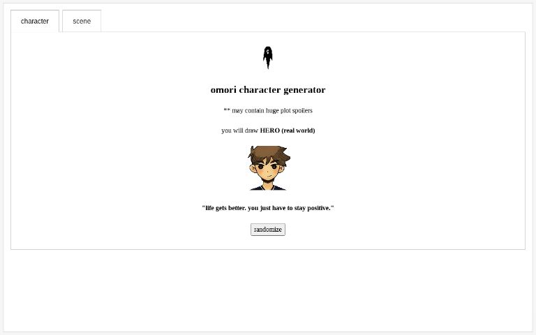 omori character generator