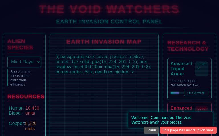 THE VOID WATCHERS ― Perchance Generator