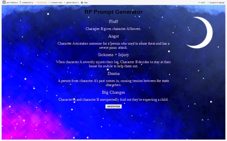 RP Prompt Generator