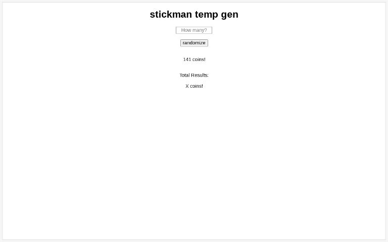 stickman temp gen