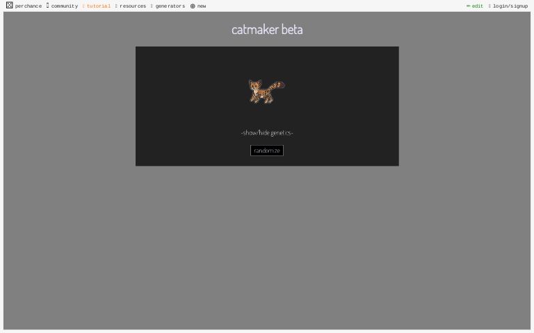 catmaker beta ― Perchance Generator