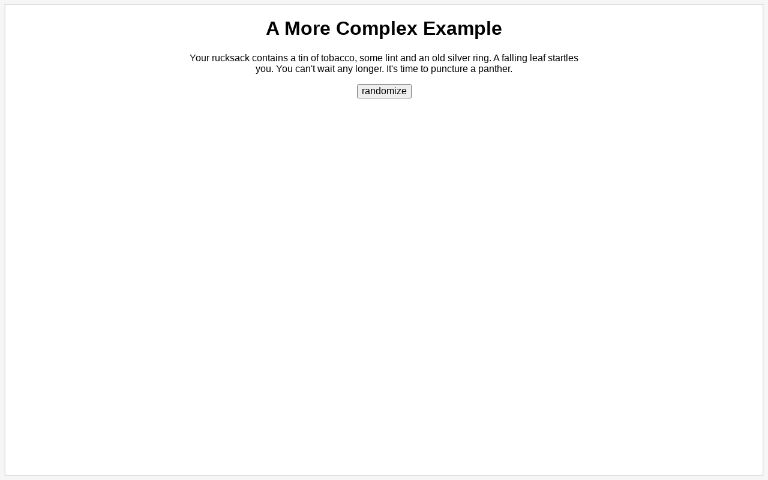 A More Complex Example ― Perchance Generator
