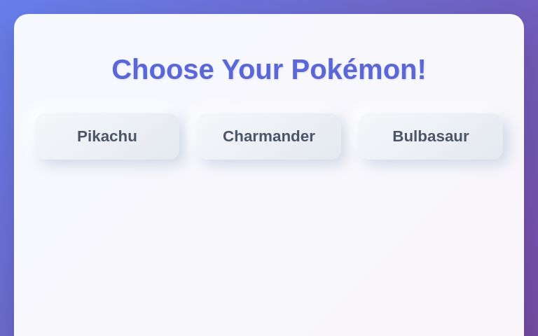 Choose Your Pokémon! ― Perchance Generator