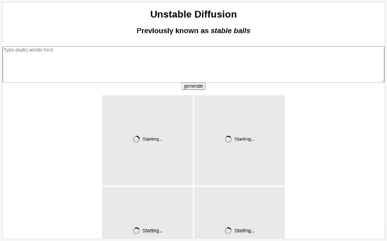 Unstable Diffusion ― Perchance Generator