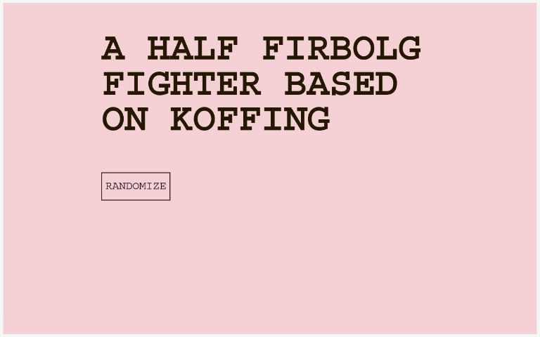 dnd character prompt based on pokemon ― Perchance Generator