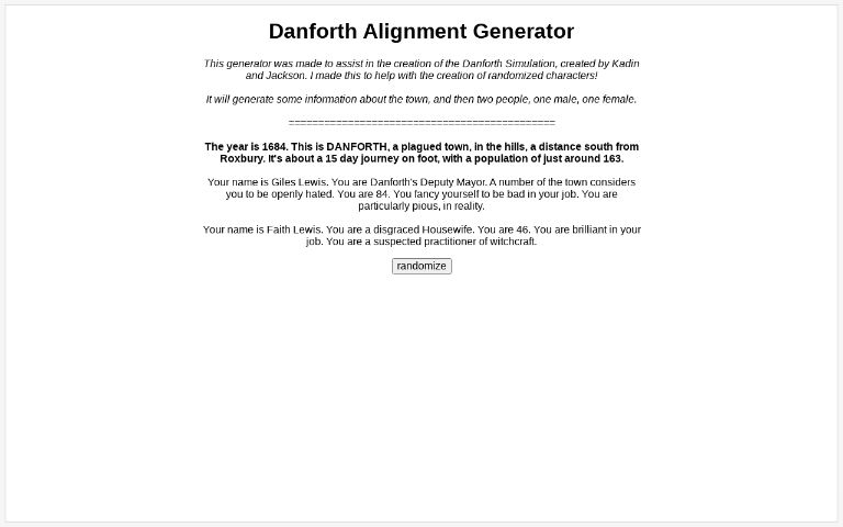 Danforth Alignment Generator