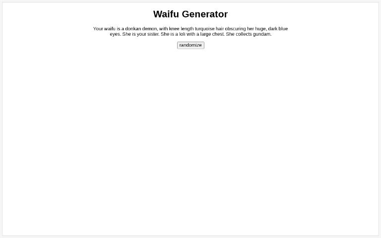 Waifu Generator