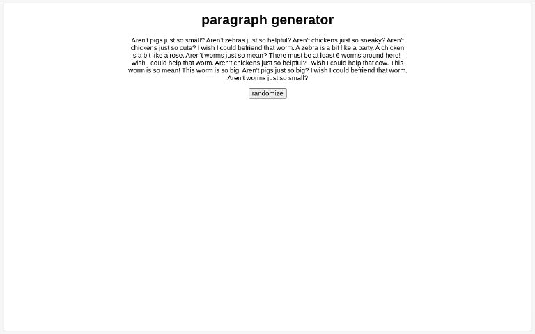 paragraph generator