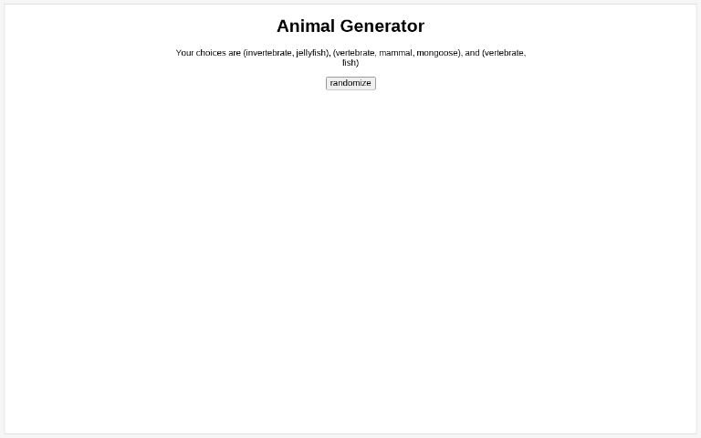 Animal Generator