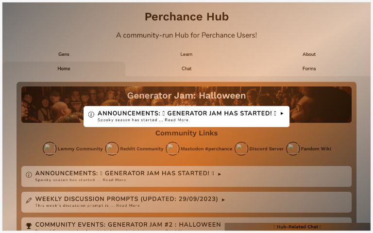 Perchance Hub ― Perchance Generator