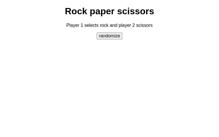 Rock paper scissors ― Perchance Generator