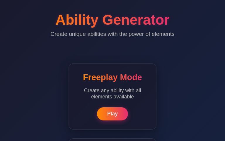 Ability Generator