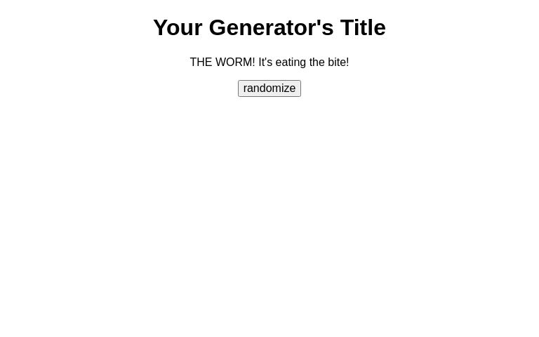 Minimal ― Perchance Generator