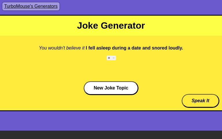 Joke Generator