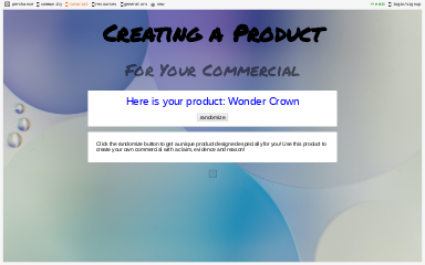Creating a Product ― Perchance Generator