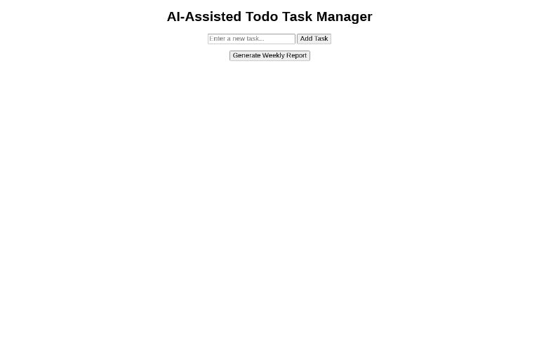 AI-Assisted Todo Task Manager ― Perchance Generator