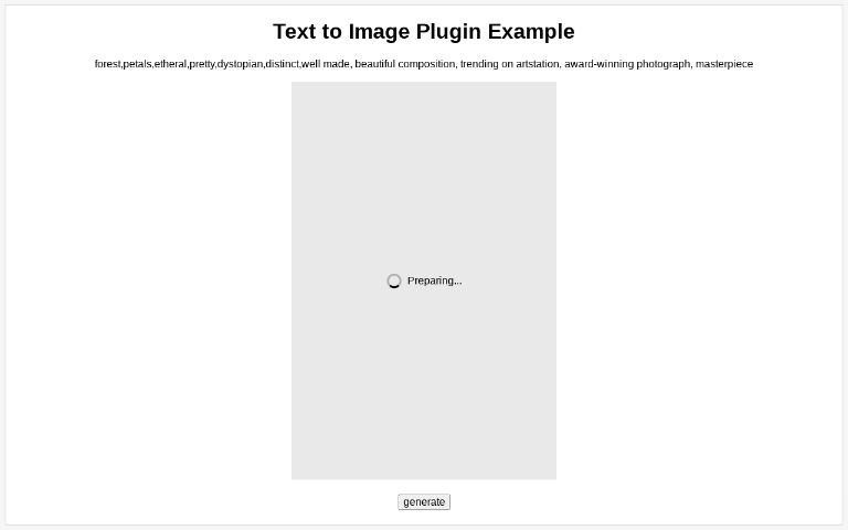 Text to Image Plugin Example