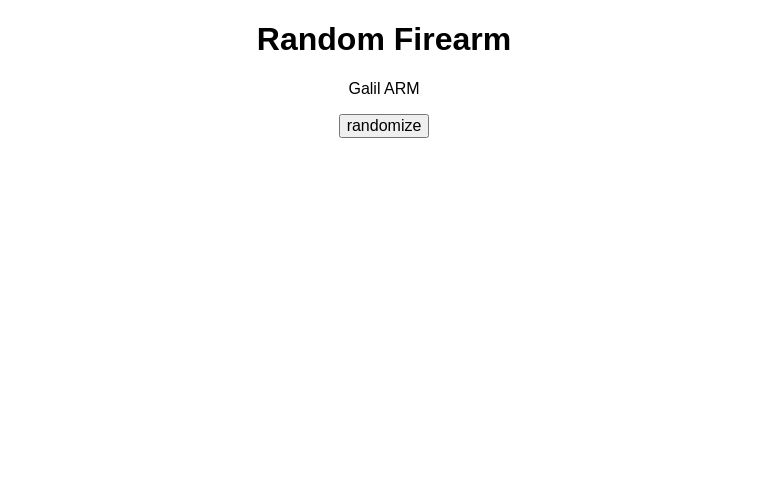 Random Firearm ― Perchance Generator