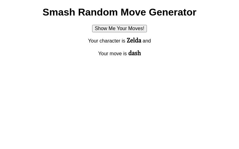 Smash Random Move Generator