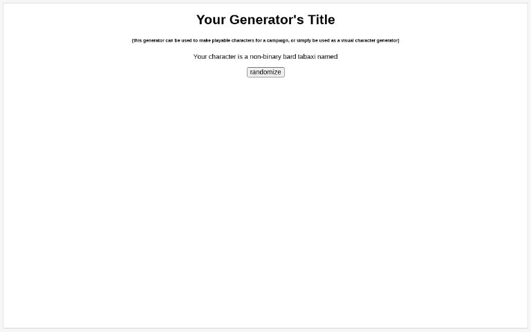 R511w0zqz8 ― Perchance Generator