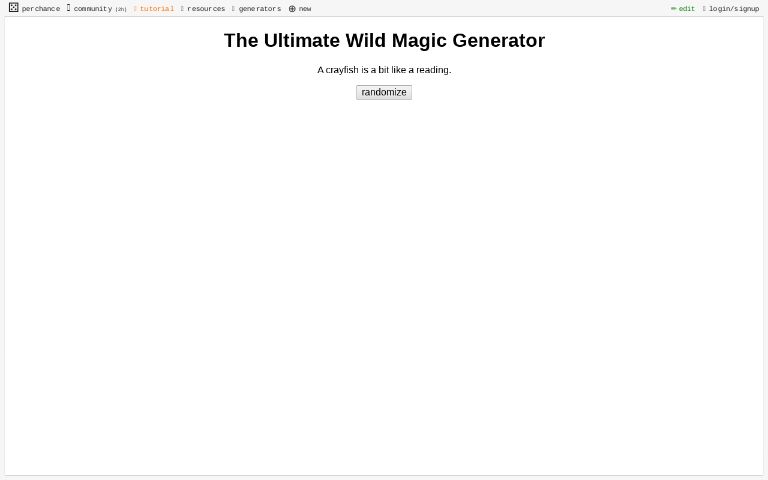 The Ultimate Wild Magic Generator