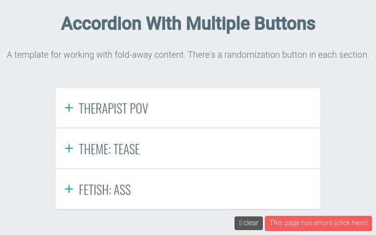 Accordion With Multiple Buttons ― Perchance Generator