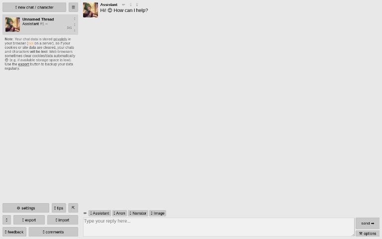 AI Character Chat (online, free, no sign-up, unlimited)