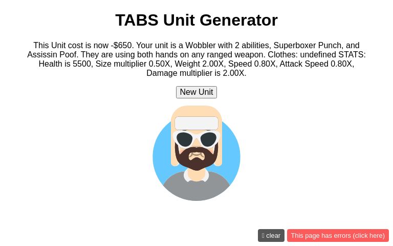 TABS Unit Generator