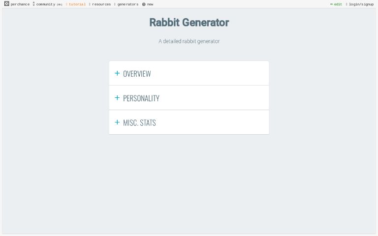 Rabbit Generator