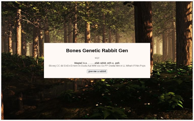 Bones Genetic Rabbit Gen
