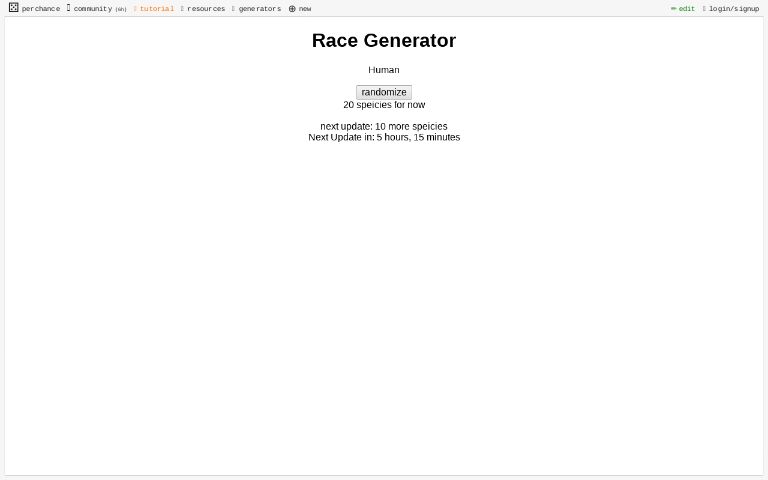 Race Generator