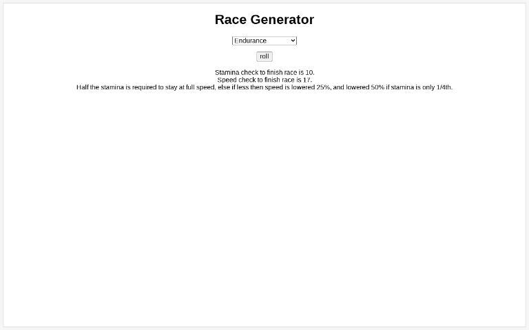 Race Generator