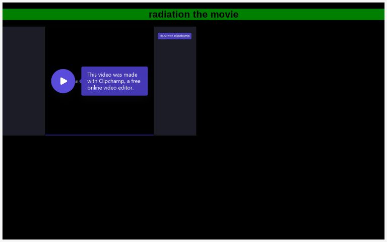 radiation the movie ― Perchance Generator