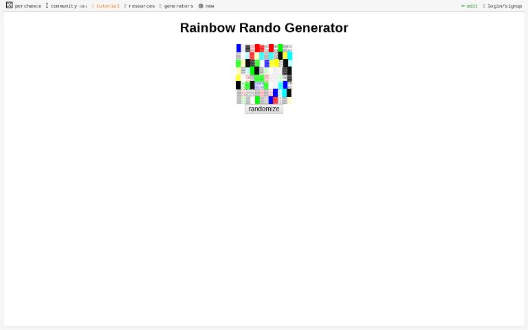 Rainbow Rando Generator