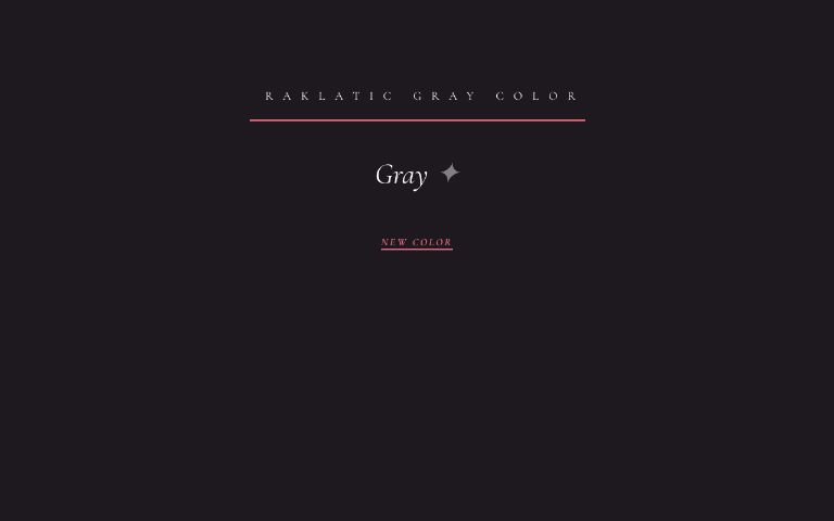 Raklatic Gray Color ― Perchance Generator