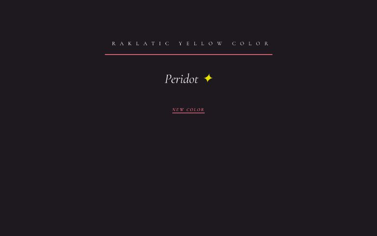 Raklatic Yellow Color ― Perchance Generator