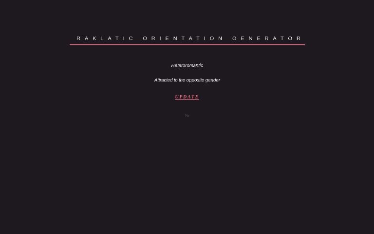 Raklatic Orientation Generator