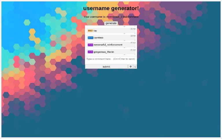 username generator!